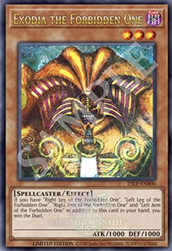 Exodia the Forbidden One (EUR) Limited Pack World Championship 2025 ...