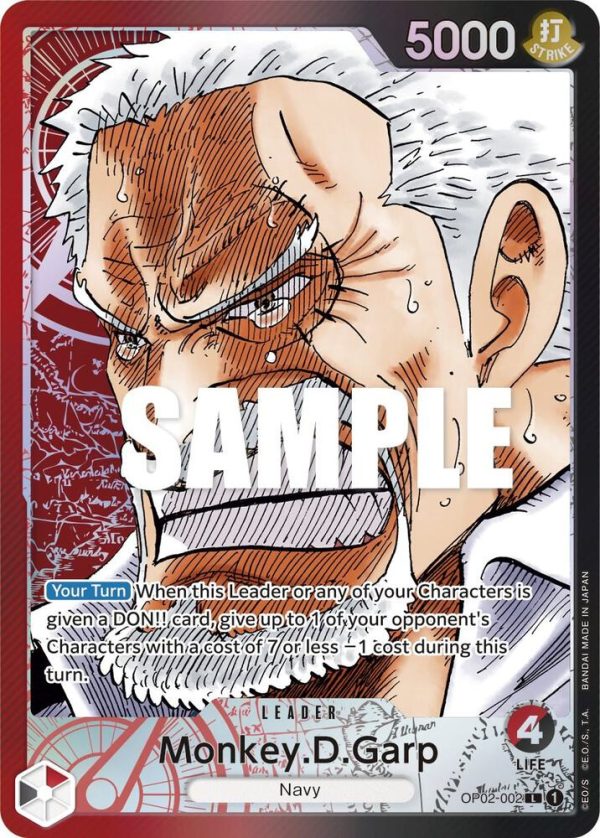 Monkey.D.Garp (002) (Alternate Art) - Paramount War (OP02) - MONSTER SPRIM