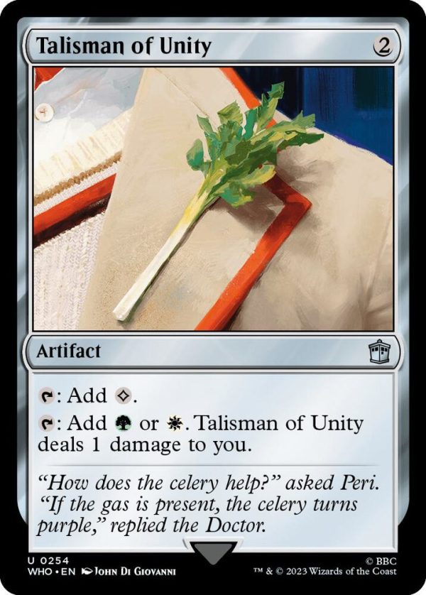 Magic the Gathering Talisman of Unity - Universes Beyond: Doctor Who ...